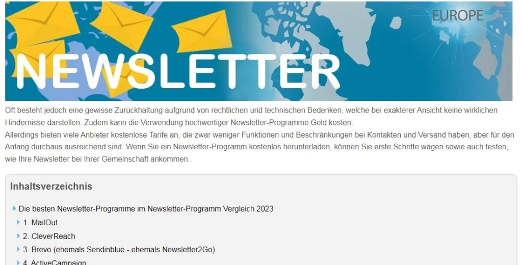 Newsletter-Membership Für Listenaufbau Und Technik – WILTOT